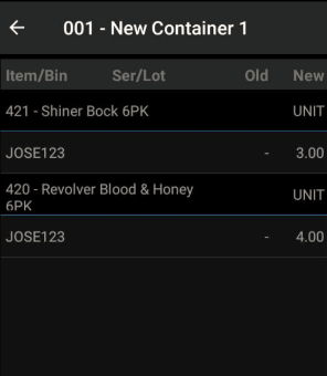 View Items | Kensium Products Documentation