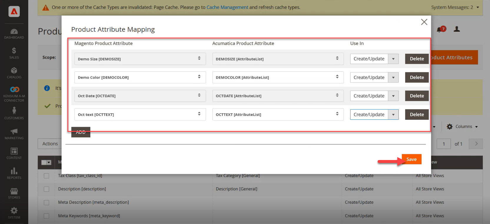 Attributes in Product Schema | Kensium Products Documentation