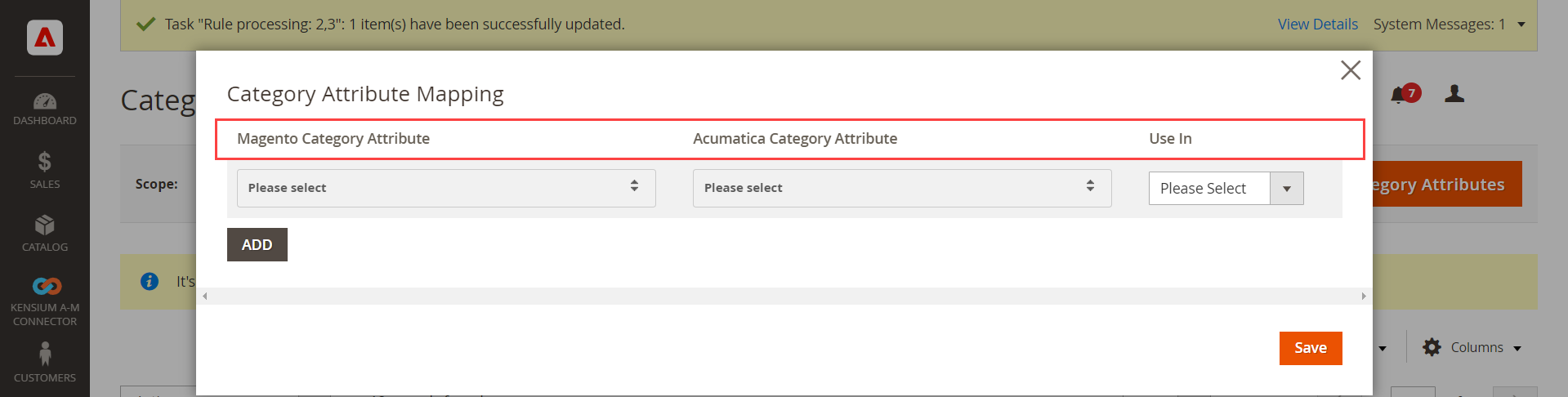 Mapping Category Schema | Kensium Products Documentation