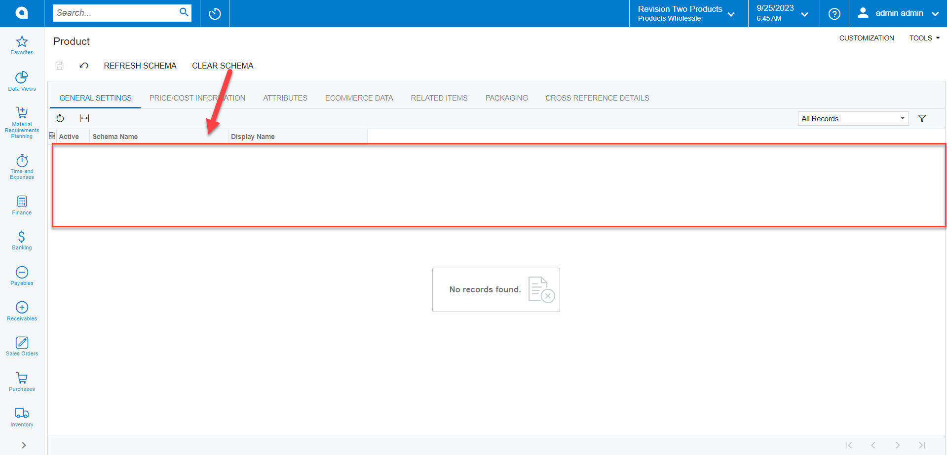 Product Schema in Acumatica | Kensium Products Documentation