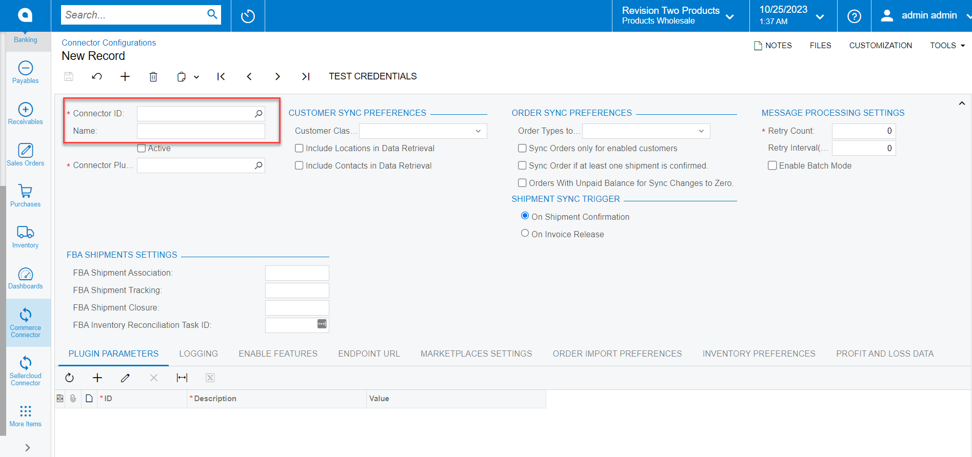 Connector Configuration Kensium Products Documentation