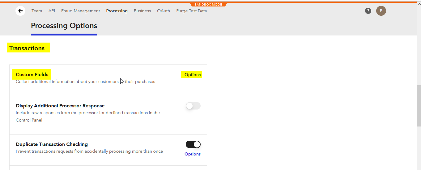 Custom Fields Creation in Braintree Portal | Kensium Products Documentation