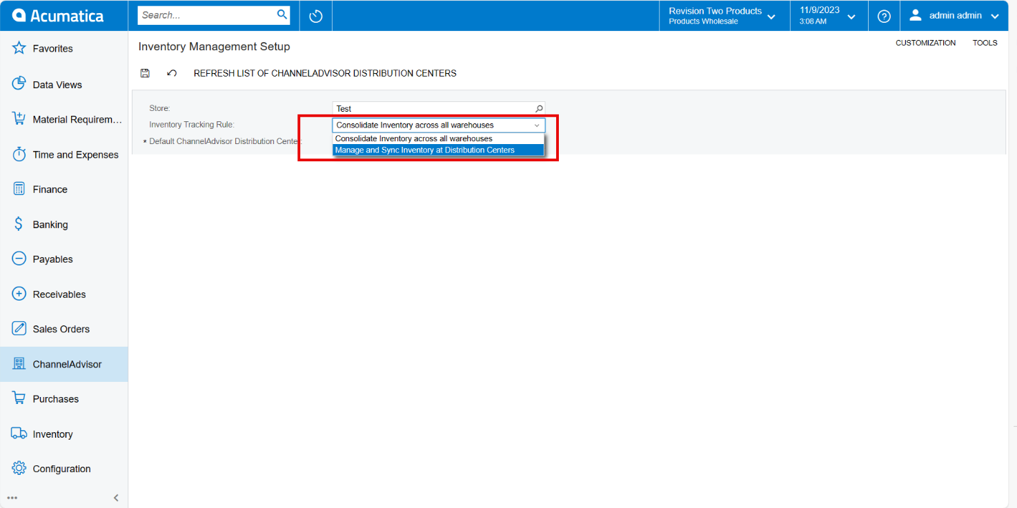 Inventory Management Setup | Kensium Products Documentation