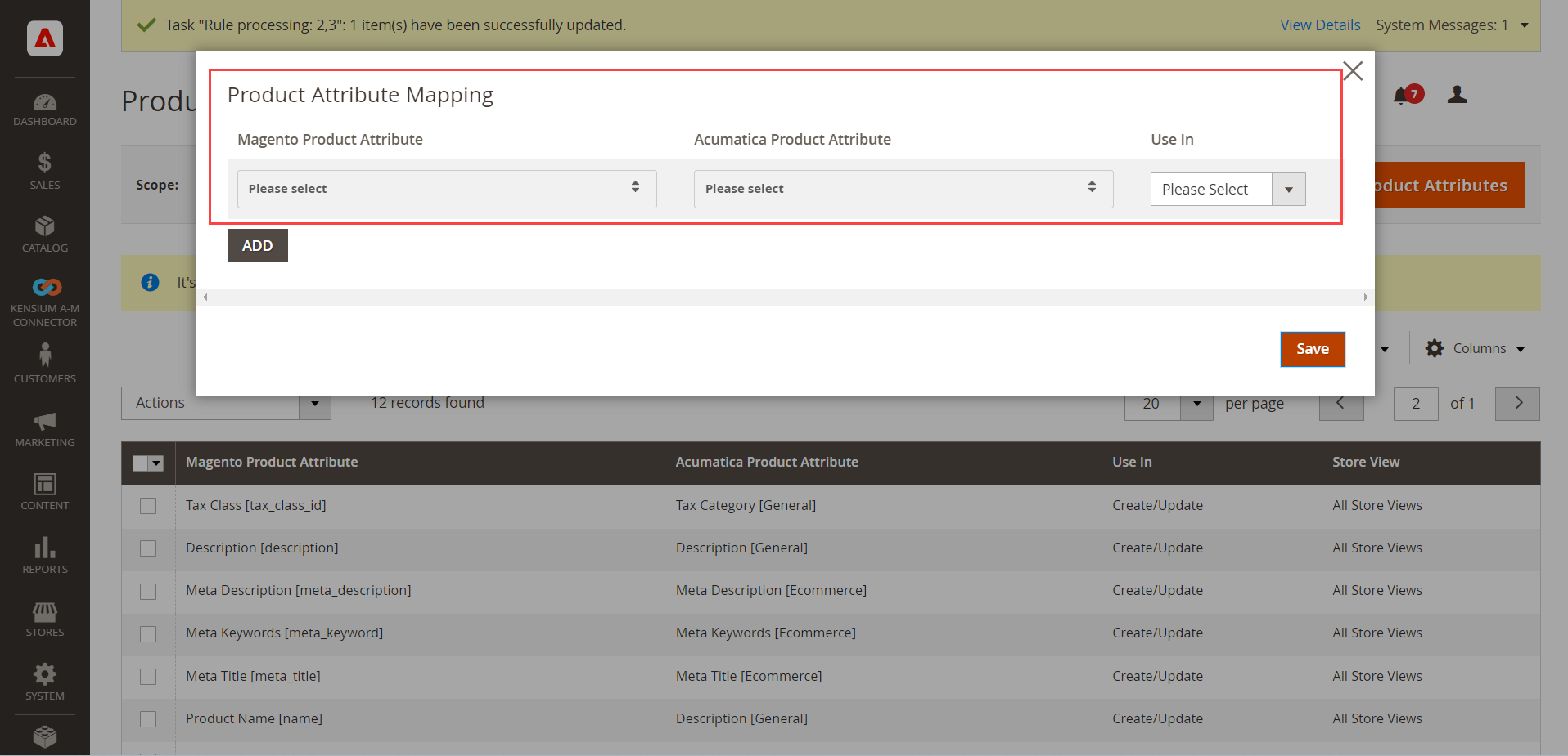 Mapping Product Attribute Schema | Kensium Products Documentation