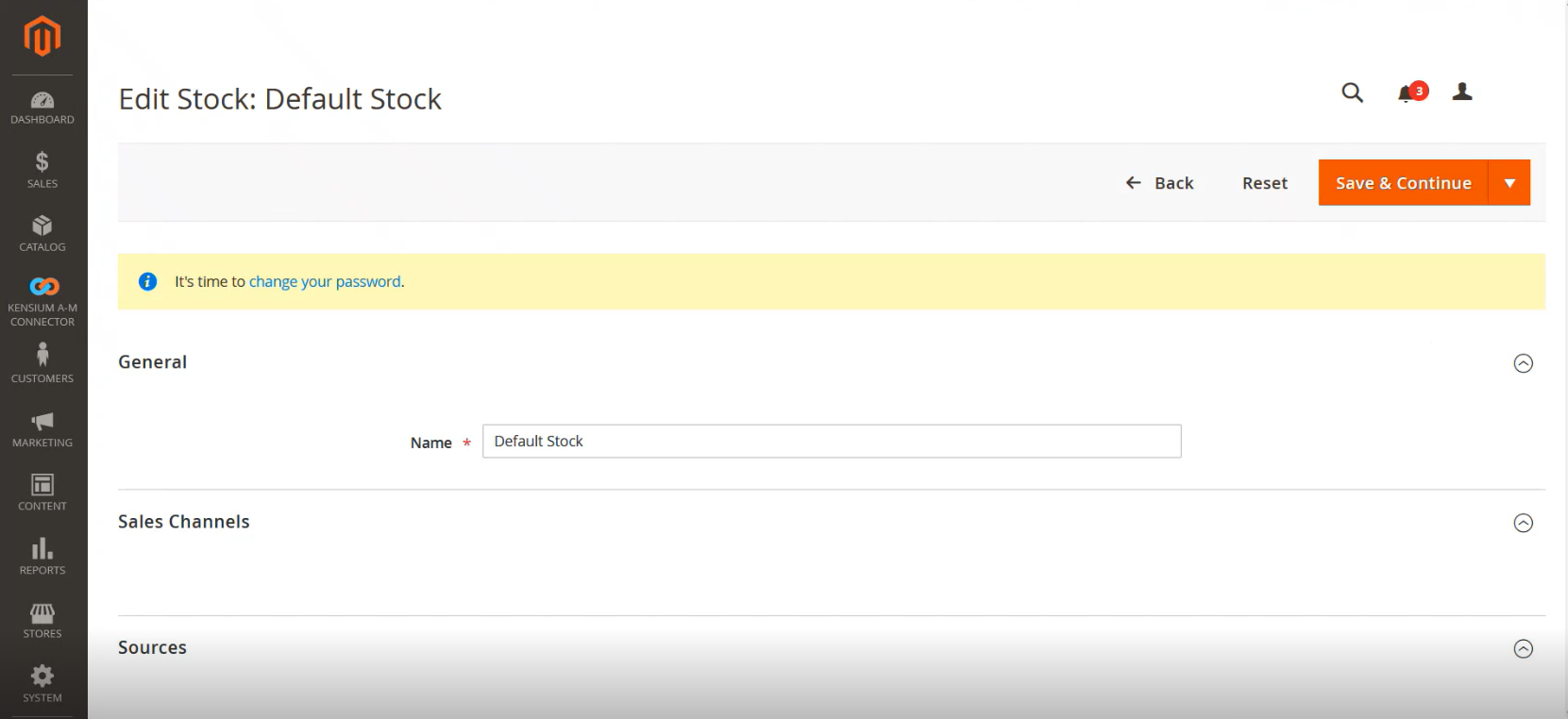 Add & Create a new Stock | Kensium Products Documentation