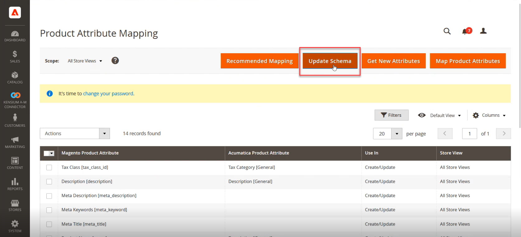 Attributes in Product Schema | Kensium Products Documentation
