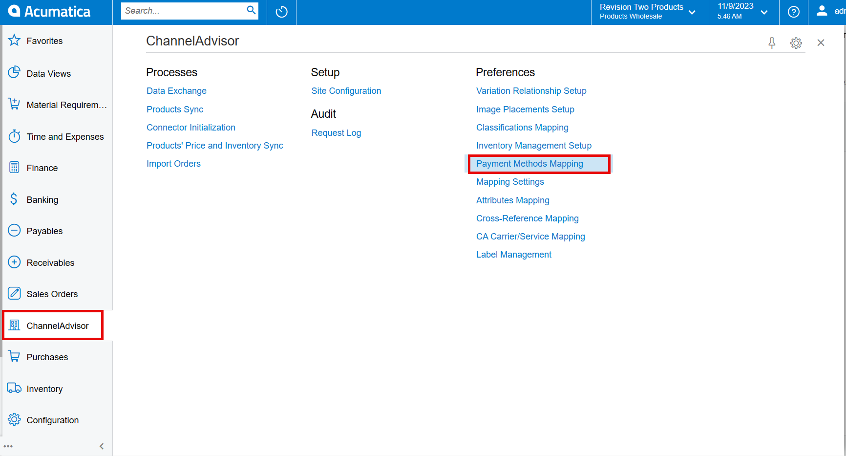 Payment Mapping | Kensium Products Documentation